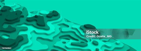 넓은 그림 3d 종이 컷 스타일 풍경 빈 공간 블루 녹색 배경 주제에 대한 스톡 사진 및 기타 이미지 배경 주제 예술 0명 Istock