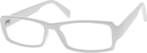 White Rectangle Glasses 337930 Zenni Optical