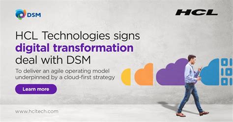 Hcltech On Linkedin Hcl Technologies To Accelerate Digital Transformation At Dsm Hcltech