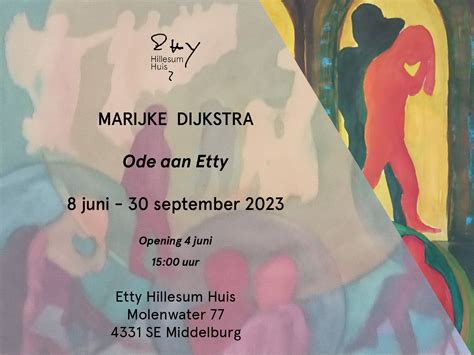 Opening Expositie Marijke Dijkstra Ode Aan Etty Hillesum Etty