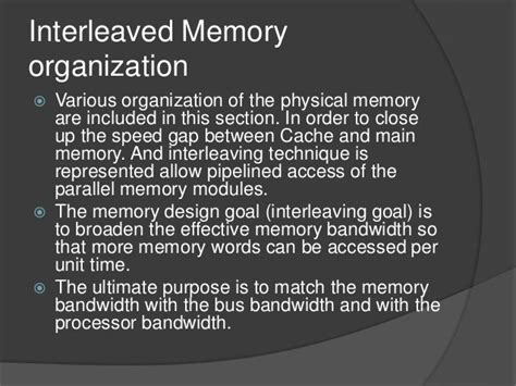 Memory Interleaving And Low Order Interleaving And High Interleaving