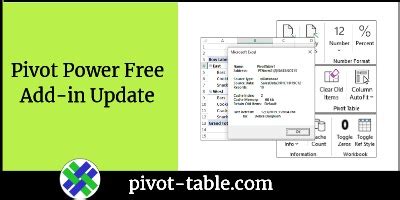 Contextures Pivot Power Free Add In Update Excel Pivot Tables