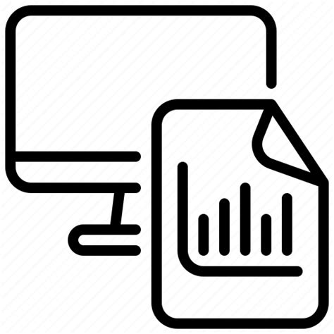 Pc Graph Monitor Analytics Icon Download On Iconfinder