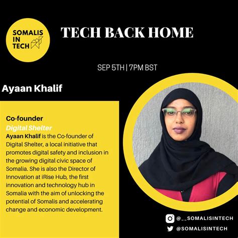 somalis in tech på linkedin meet ayaan 👩🏾‍💻 ayaan is the co founder of