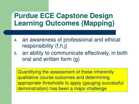 Ppt Capstone Design Outcome Assessment Instruments For Quantitative Evaluation Powerpoint