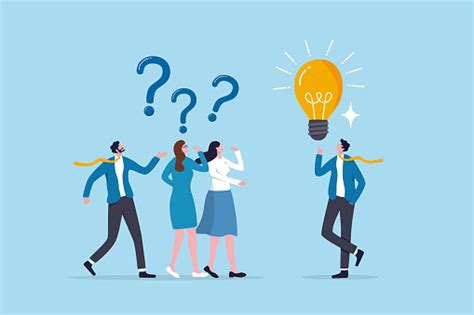 질문 답변 조언 또는 제안 솔루션으로 문제 해결 Q 및 A 또는 Faq 퀴즈 또는 솔루션 발견 정보 안내 개념 사업가 물음표를위한 솔루션 제공 개념에 대한 스톡 벡터 아트