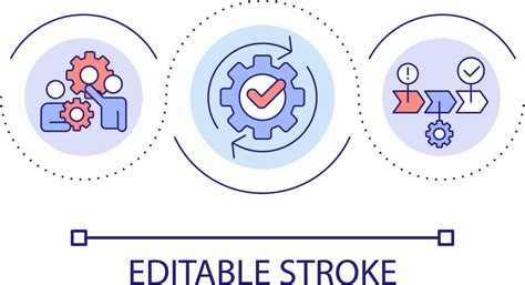 Long Term Process Management Loop Concept Icon Business Operations Crisis Recovery Teamwork