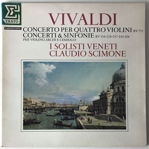 Concerto Per Quattro Violini Rv 553 Lp Num75109 Bdb Dogramofonupl