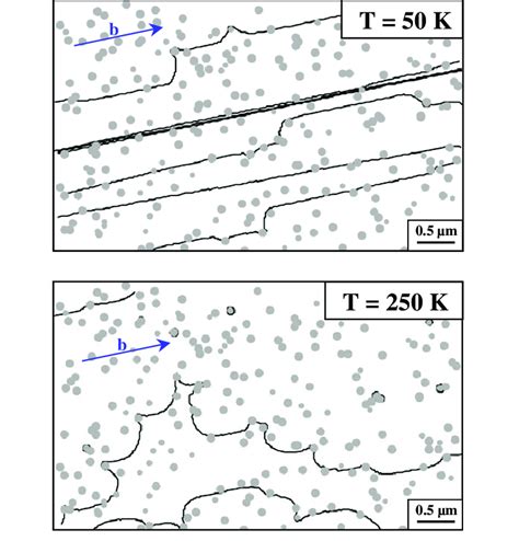 Comparison Between The Dislocation Microstructure Obtained At 50 And 250 K Download
