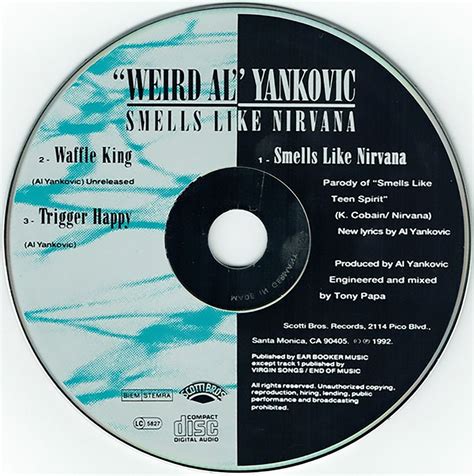 Weird Al Yankovic Smells Like Nirvana Parody Album 1992
