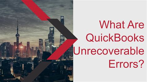 How To Fix Quickbooks Unrecoverable Error By Error Code Assistant Issuu
