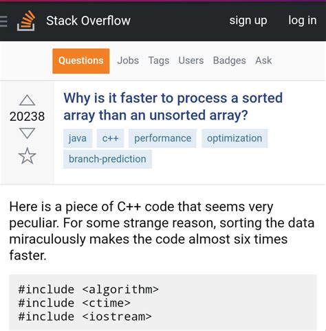 Why Is Linear Search Faster Than Binary Search For Small Sorted Arrays In C Rcpp