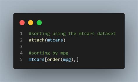 How To Sort Data In R