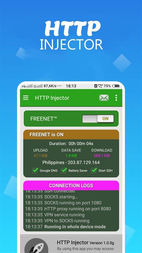 ดาวน์โหลด injector ssh proxy vpn apk สำหรับ android