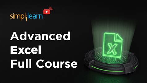 Advanced Excel Full Course 2023 Excel Tutorial For Beginners Excel