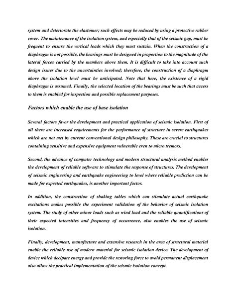 Base Isolation Docx Civil Engineering Industry Industries