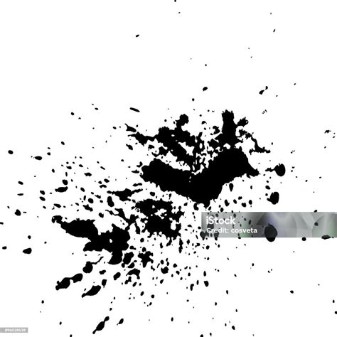 검정 잉크 페인트 폭발 튄 예술 커버 디자인 스케치 도트 스플래시 질감 흰색 배경에 그런 지 그림 트렌디한 서식 파일 벡터 커버