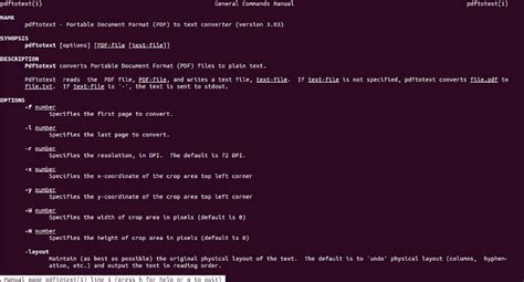 Pdftotext Convert A PDF To Text From The Terminal