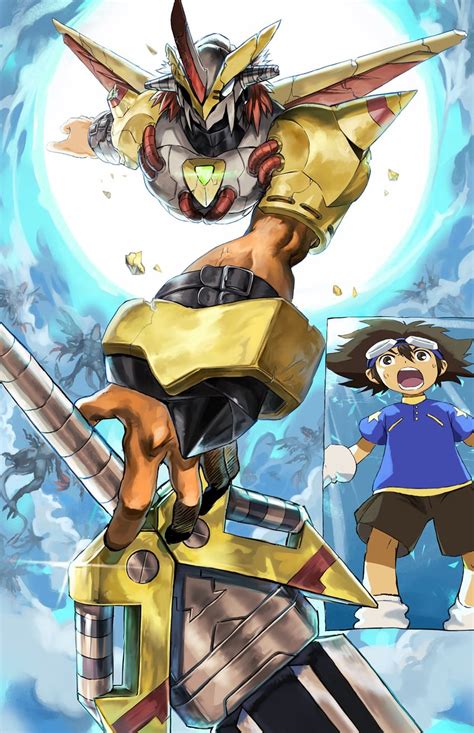 Yagami Taichi Victorygreymon And Devidramon Digimon And More Drawn By Level Danbooru