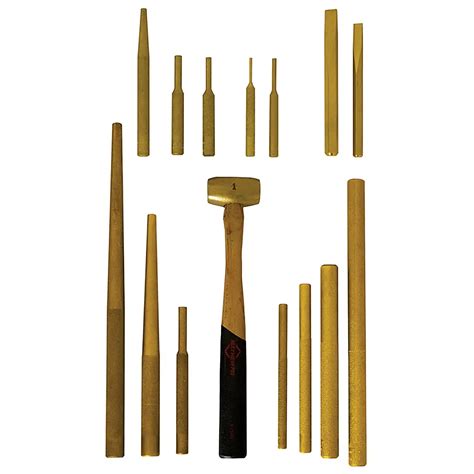 15 Pc Master Brass Punch And Chisel Set Your One Stop Shop For