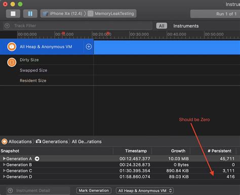 using xcode s visual debugger and instruments modules to prevent memory overuse
