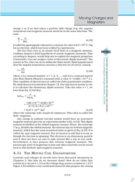 NCERT Book Class Physics Chapter Moving Charges And Magnetism PDF AglaSem