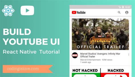 Building Youtube Ui In 30 Mins React Native Tutorial Coding Is Love