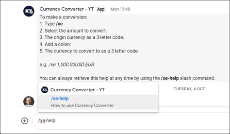 Develop A Google Chat App Currency Converter With Google Apps Script Yagisanatode