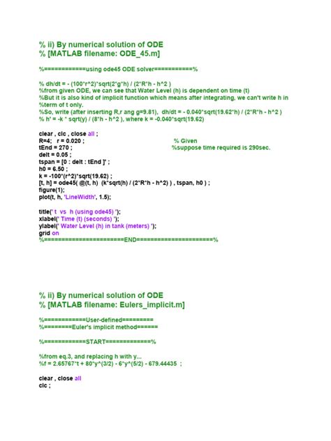 Matlab Files Pdf Pdf Mathematics Applied Mathematics