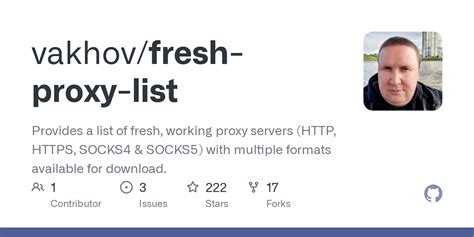 Fresh Proxy List Proxylist Json At Master Vakhov Fresh Proxy List