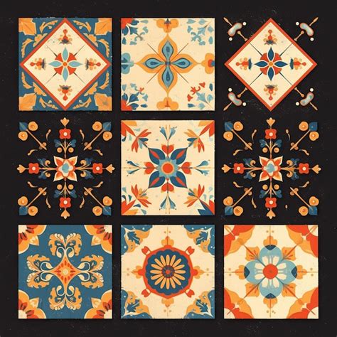 Premium Vector Malaysian Nyonya Beadwork Patterns With Vibrant Colors Premium Vector Malaysian Nyonya Beadwork Patterns With Vibrant Colors