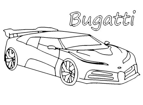 Bugatti Coloring Pages Coloringlib