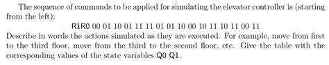 Solved Q The State Machine Synthesis Following Sections