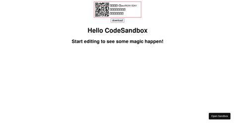 Jr Qrcode Examples Codesandbox