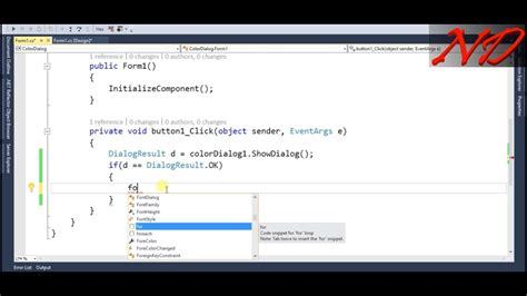25 C Winform Using Color Dialog [hindi] Youtube