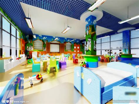 幼儿园教学区 D设计展示设计图 D设计 D设计 设计图库 昵图网