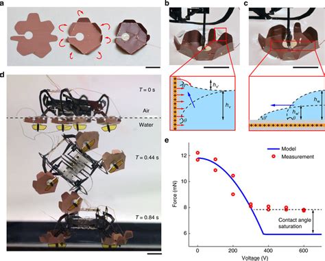 Electrowetting Pad And Controllable Transition Through The Air Water Download Scientific