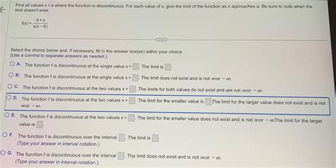 Solved Find All Values Xa Where The Function Is Solved Find All Values Xa Where The Function Is