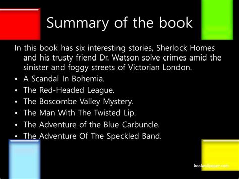 Ppt The Adventures Of Sherlock Holmes Powerpoint Presentation Free Download Id 2821847