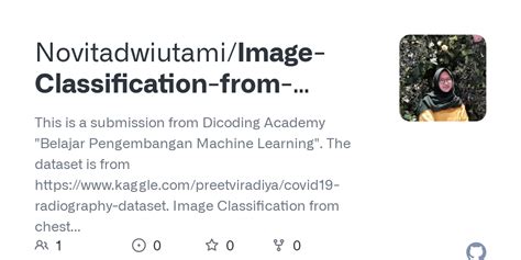GitHub Novitadwiutami Image Classification From Chest Xray Images For COVID 19 This Is A