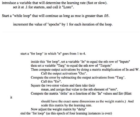 Solved Make A Simple Classifier Neural Network Using The Delta Rule This 1 Answer