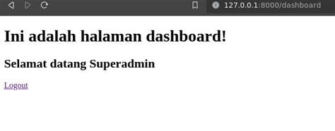 Buat Login Logout Laravel Multi User
