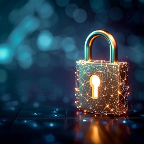 Premium Photo Secure Connection Padlock On A Background Representing Network Security For