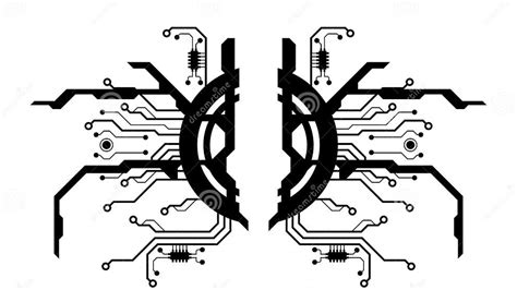 Abstract Technology Background With Circuit Board Vector Illustration For Your Design Stock