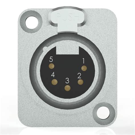 Avssz Type D Connector Dmx Port Female 5pin Armor Road Cases