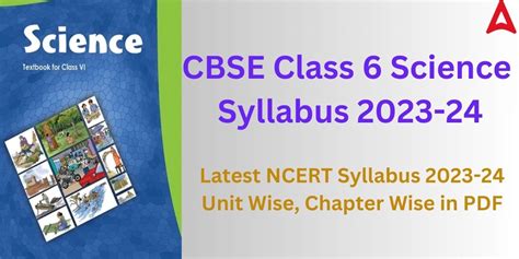 Cbse Class 6 Science Syllabus 2023 24 Download Syllabus Pdf