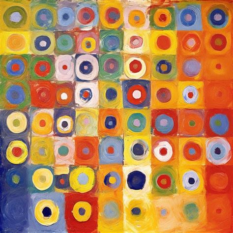 Premium AI Image Squares With Concentric Circles Abstract Background