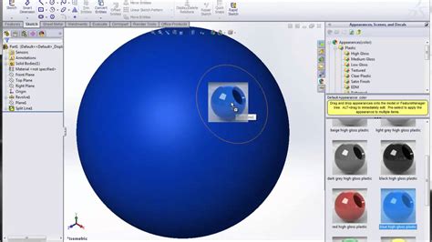 SOLIDWORKS Applying Appearances YouTube