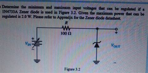 Solved Determine The Minimum And Maximum Input Voltages That