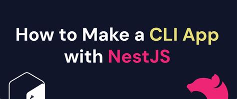 How To Make A Cli App With Nestjs Step By Step Dev Community